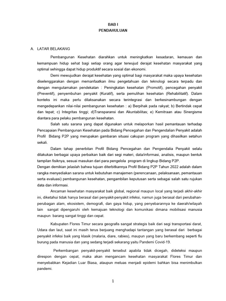 Profil Cakupan Program Bidang p2p 2022 | PDF