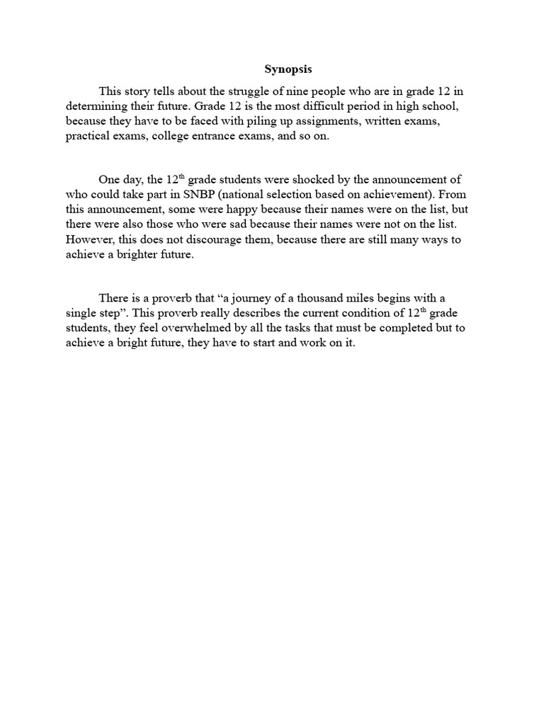 Synopsis Bing | PDF | Wellness