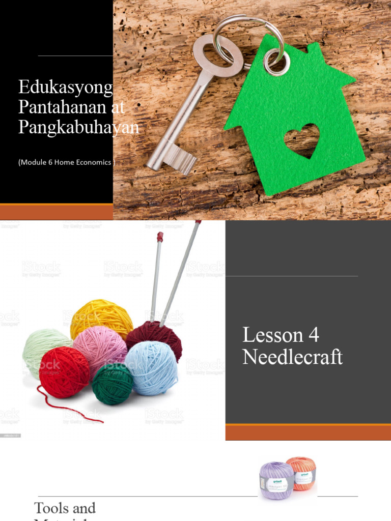 Module 6 PPT Presentation | PDF | Crochet | Embroidery