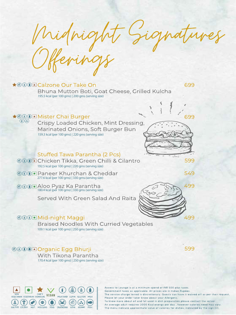 Midnight Menu | PDF
