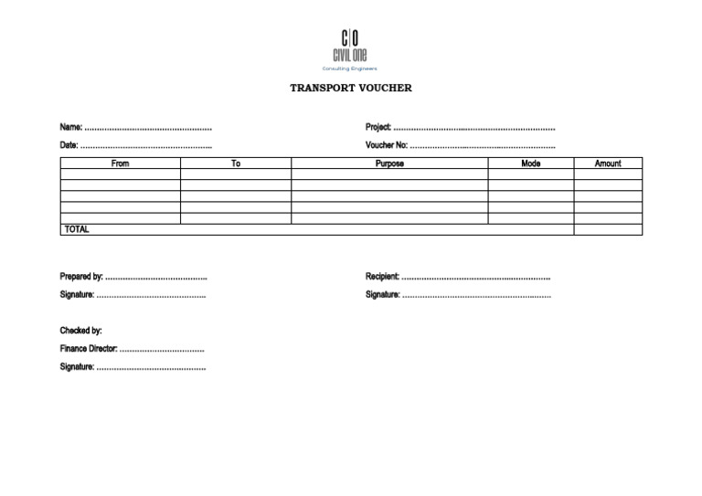 TRANSPORT VOUCHER | PDF