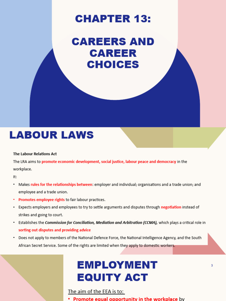 Labour Laws and Career Choices Guide | PDF | Labour Law | Employment