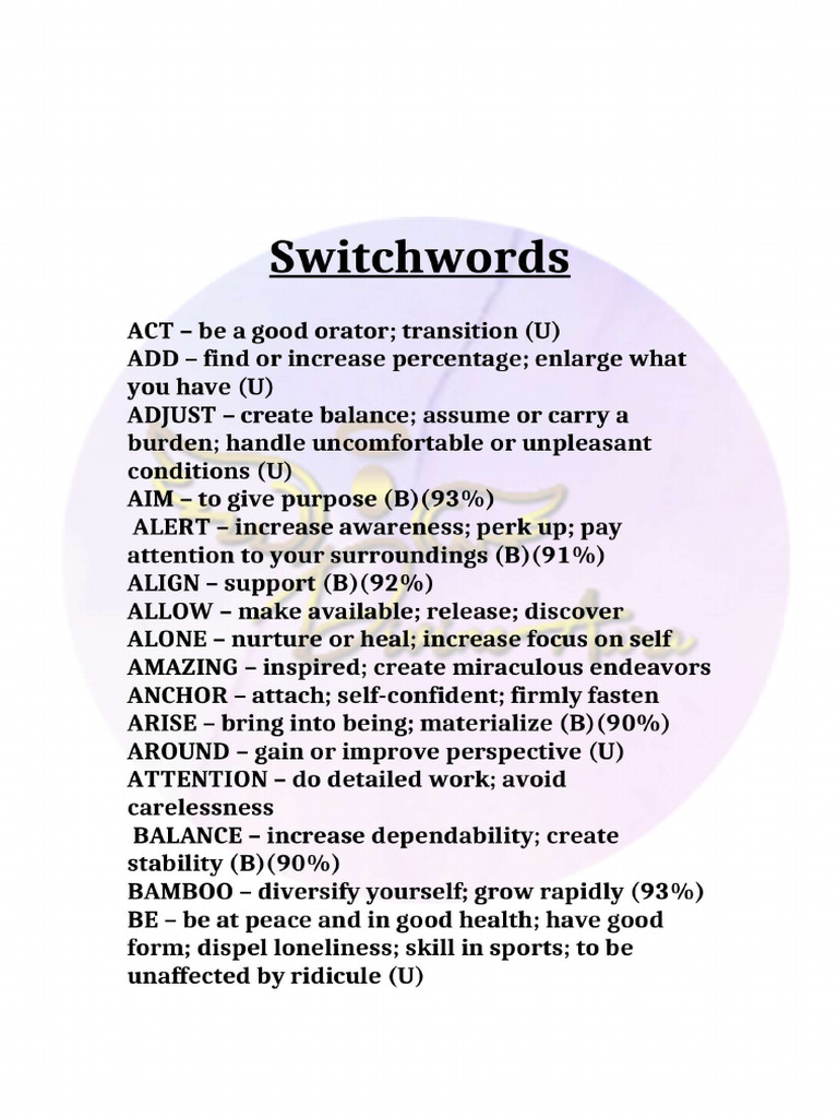 Switchwords Divine Aura pdf1 | PDF