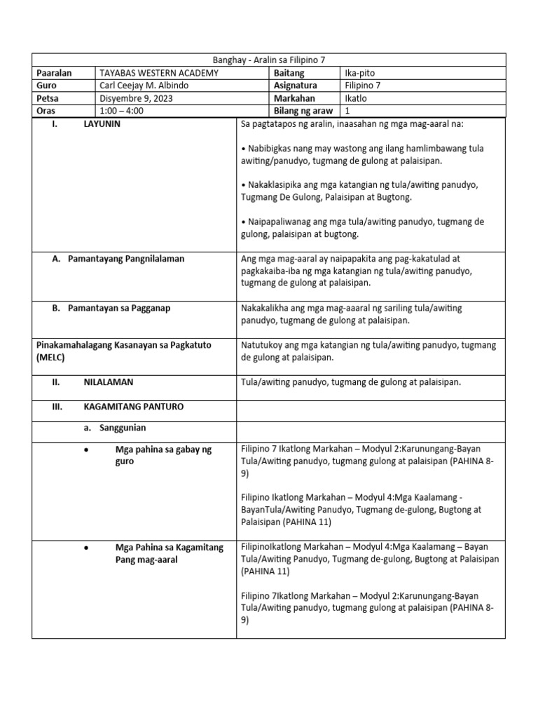 Final LP Ceejay | PDF