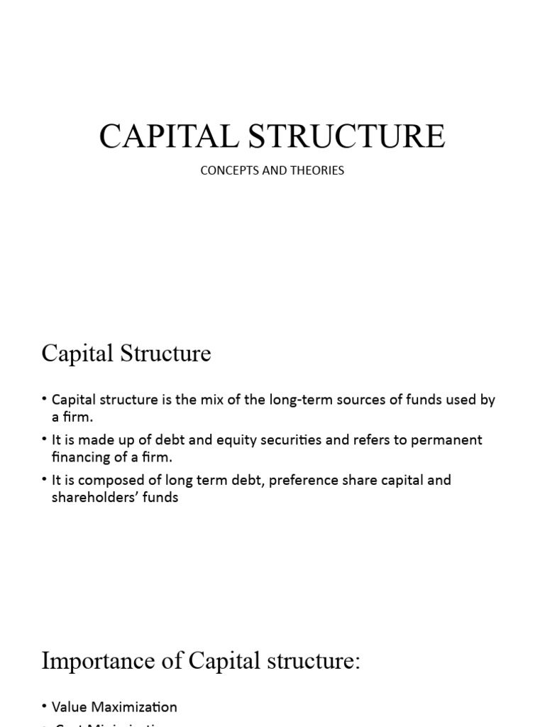 Capital Structure Unit 2 | PDF | Capital Structure | Cost Of Capital