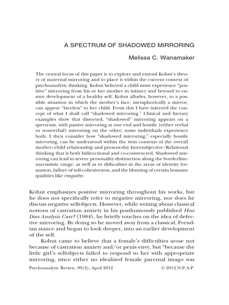 A Spectrum of Shadowed Mirrori | PDF | Bleak House | Id