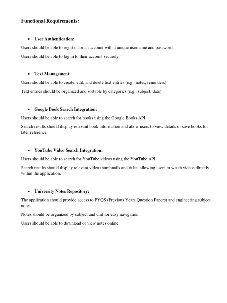 Functional Nonfunctionalrequirement | PDF | User (Computing) | Usability