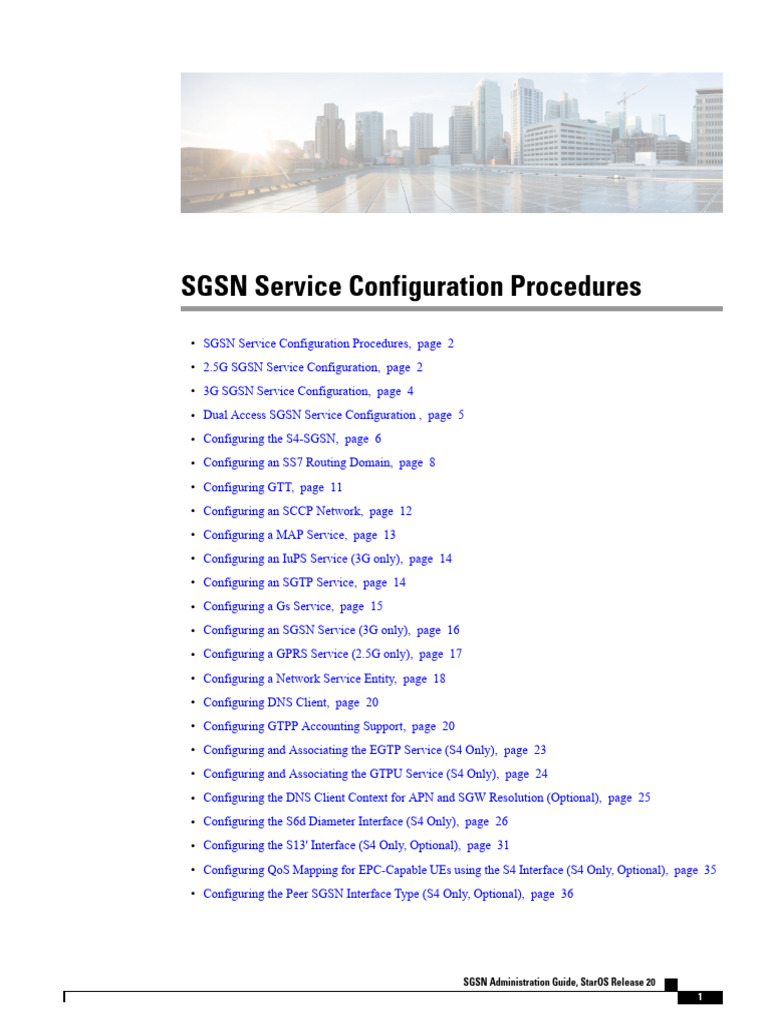 Dokumen - Tips SGSN Service Configuration Procedures Ciscocom SGSN Service Configuration | PDF ...