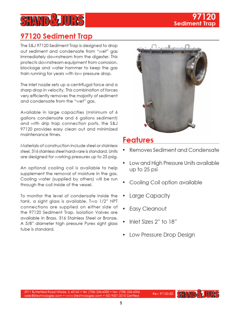 Sediment Trap: Features | Download Free PDF | Pipe (Fluid Conveyance ...