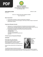 Progressivism in Education | PDF