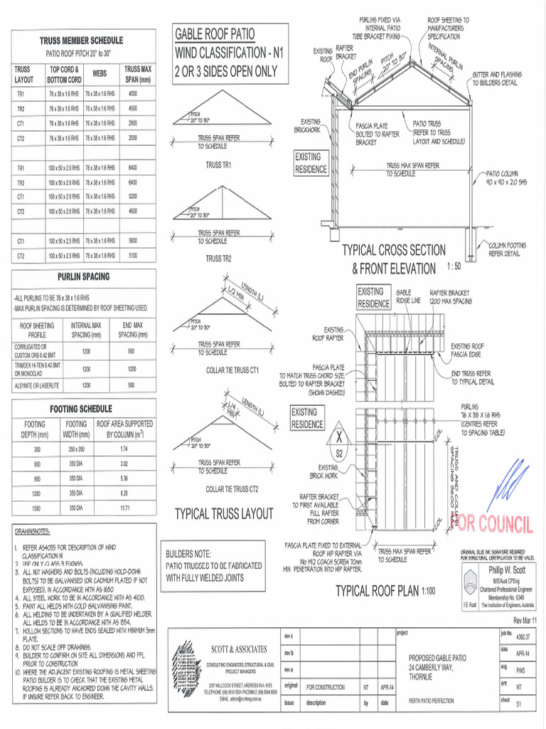 Patio Engineering Design | PDF
