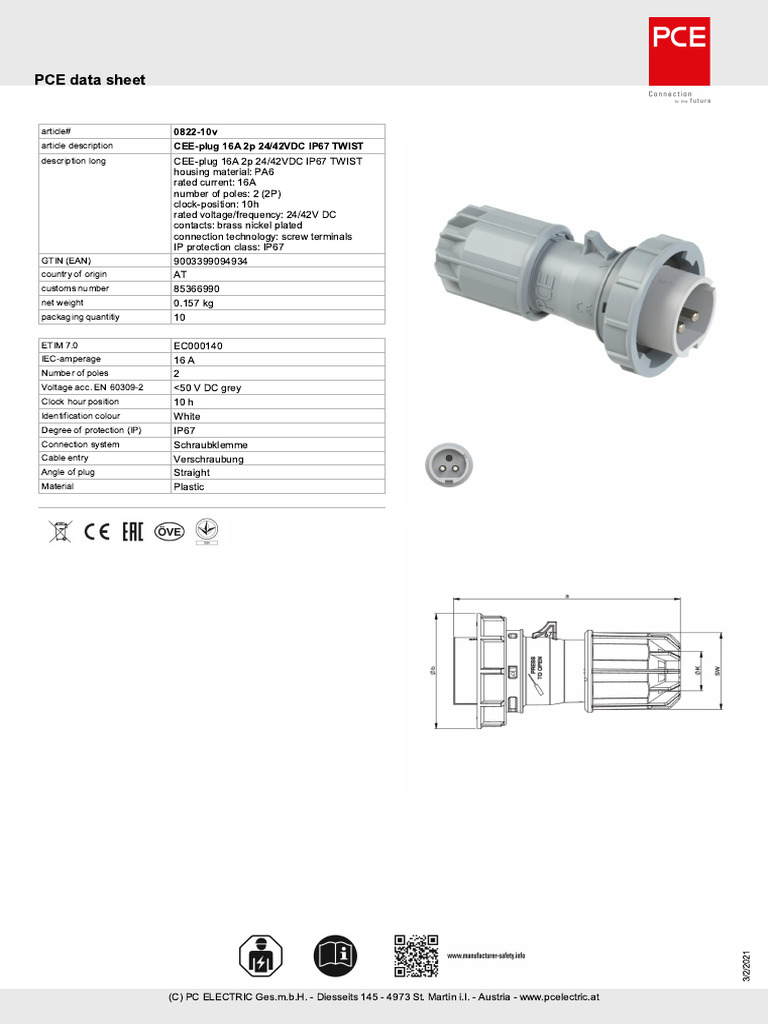 Pce f0822 10v Cate | PDF