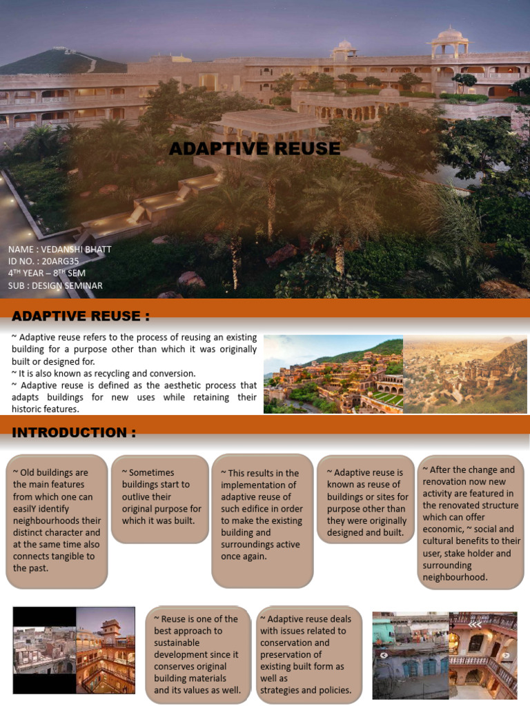 adaptive reuse | PDF | Reuse | Parking