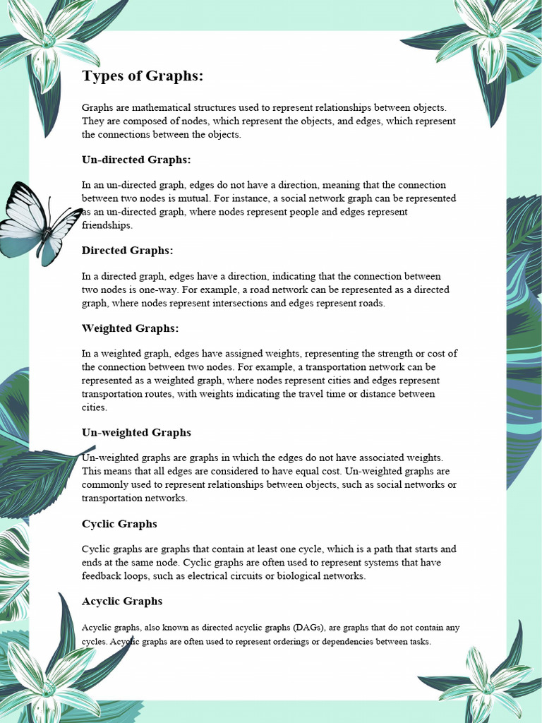 Types of Graphs | PDF | Computational Problems | Applied Mathematics