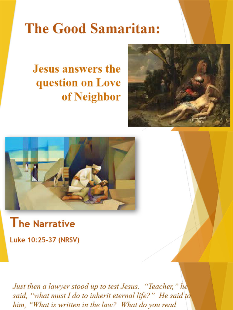 The Good Samaritan | PDF | Bible Content