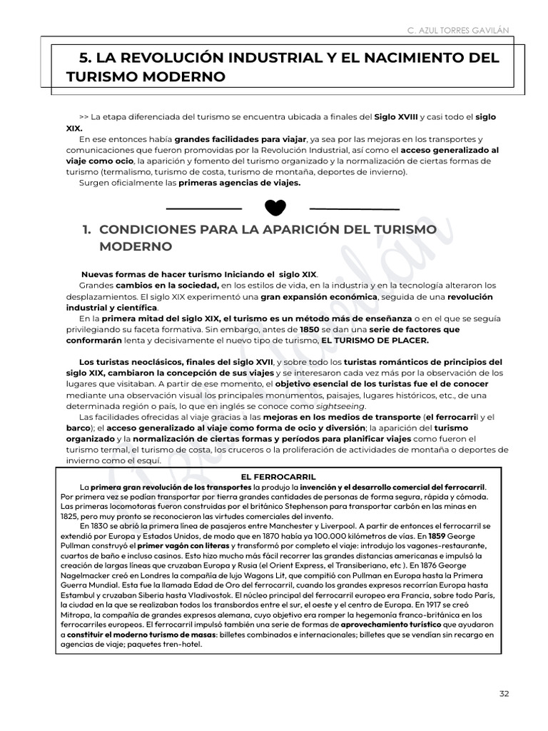 5. Revolución Industrial y el Turismo Moderno | PDF | Turismo ...