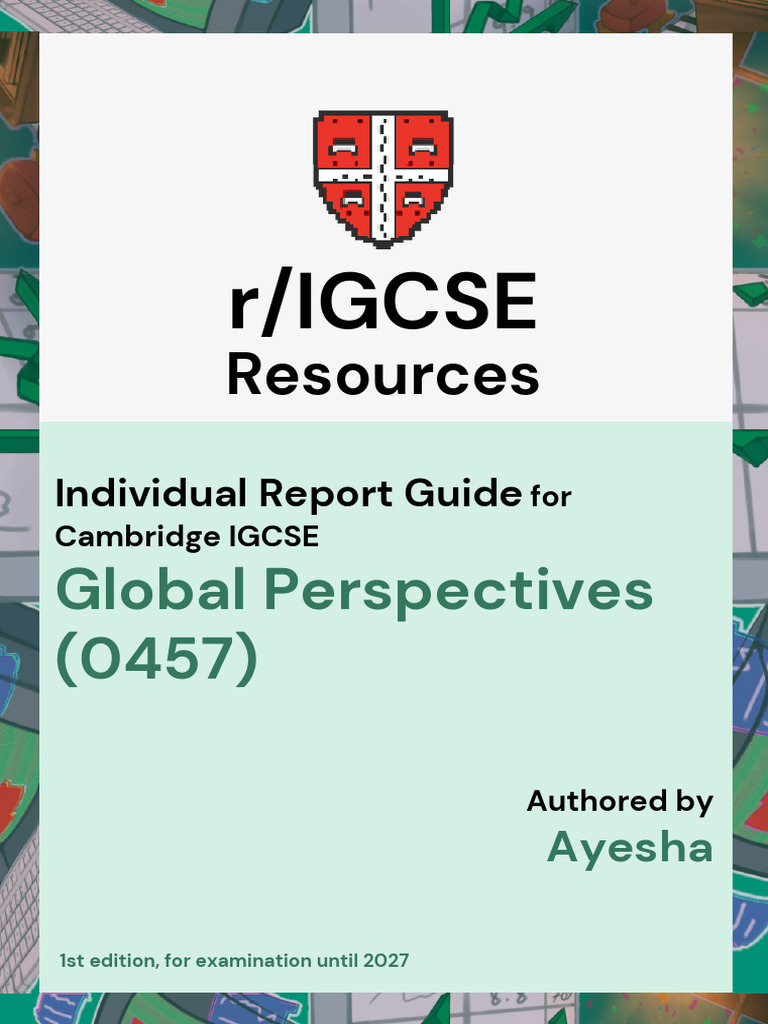 IGCSE Global Perspectives IR Guide | PDF | Sustainability | Psychosis