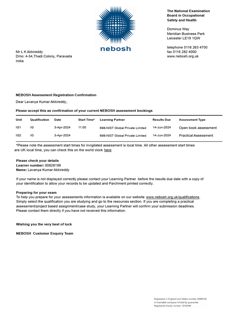 11:00 IG1 3-Apr-2024 14-Jun-2024 698-NIST Global Private Limited IG IG2 ...