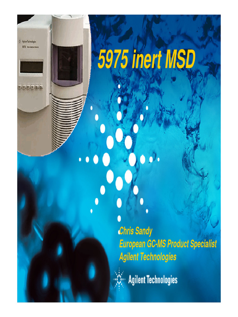 Introduction of The New 5975 Inert MSD For Expanding Your Application ...