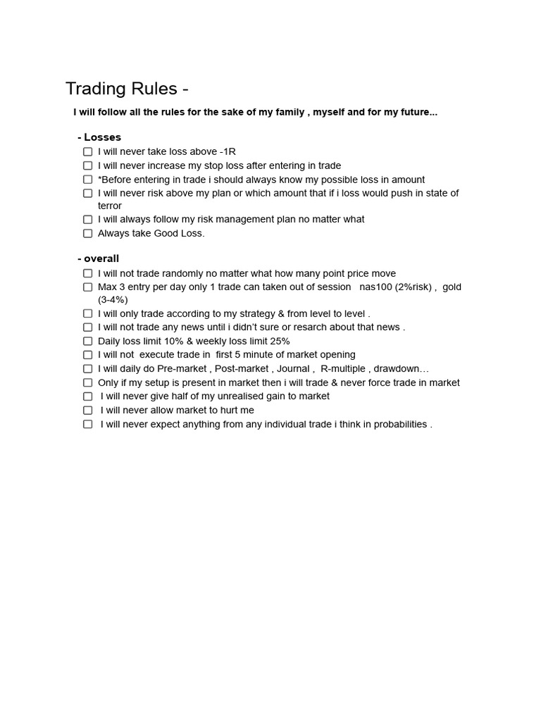 Trading Rules | PDF Trading Rules | PDF