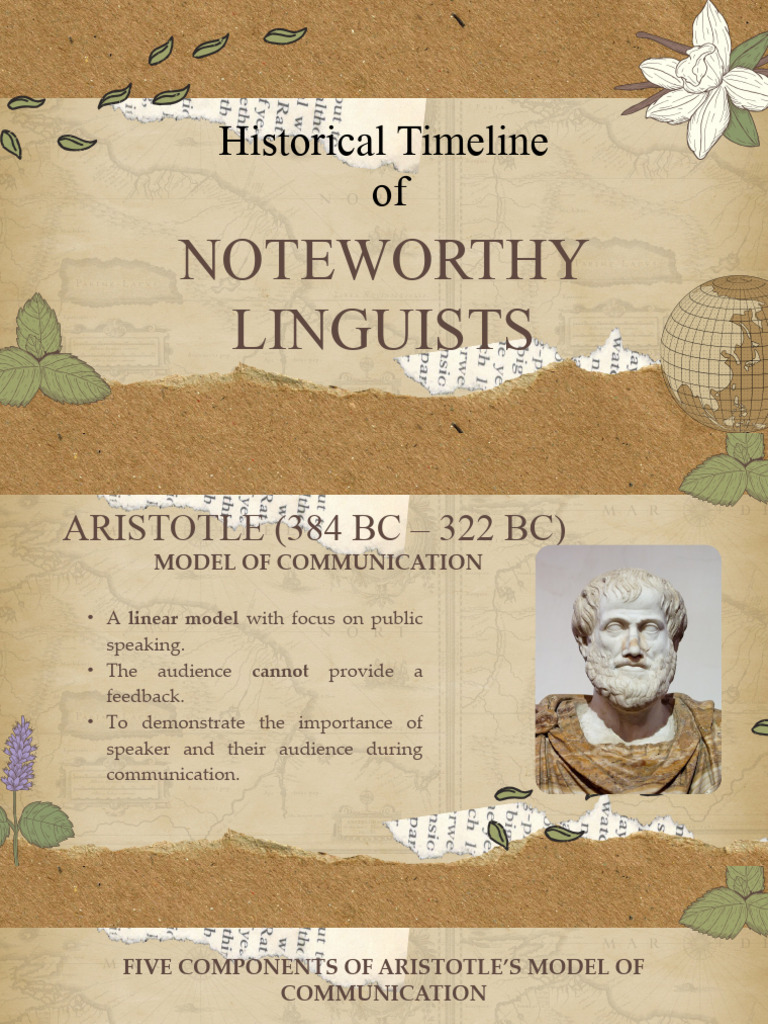 Historical Timeline of Noteworthy Linguists | PDF | Public Speaking ...