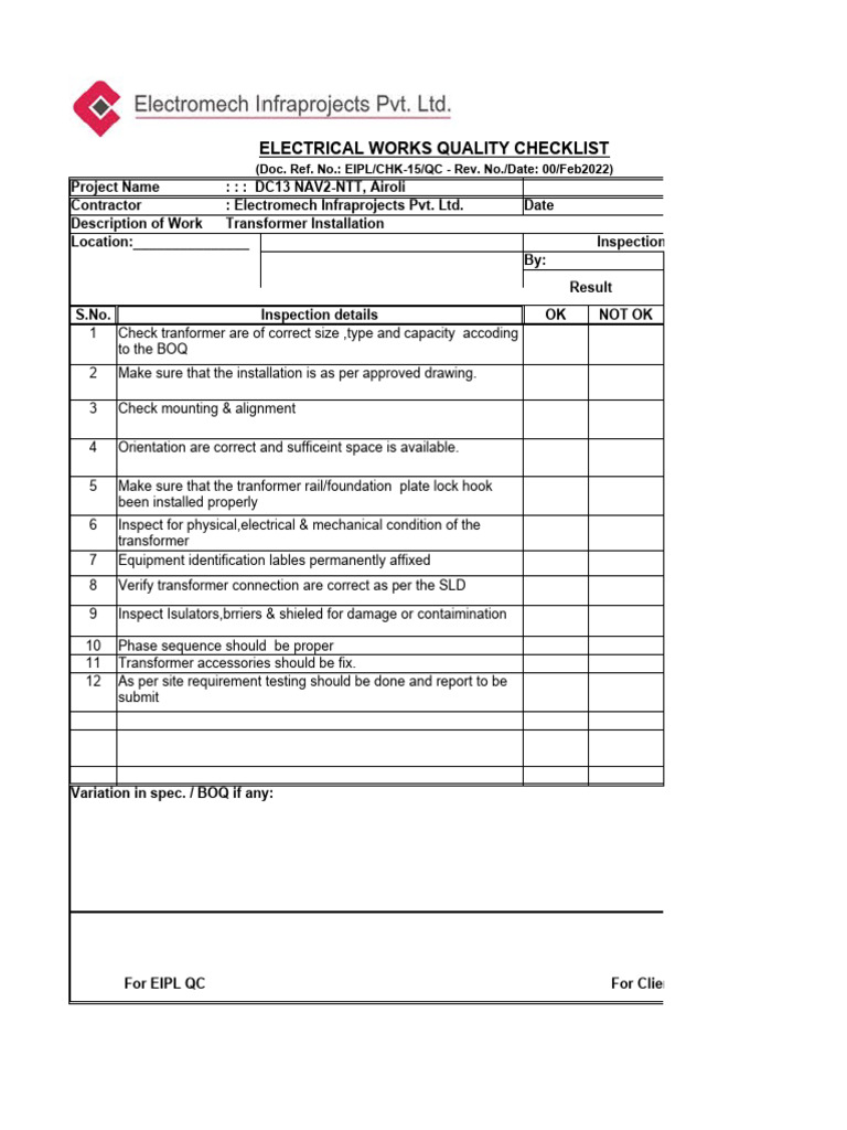 Checklist DC | PDF | Building Engineering | Equipment