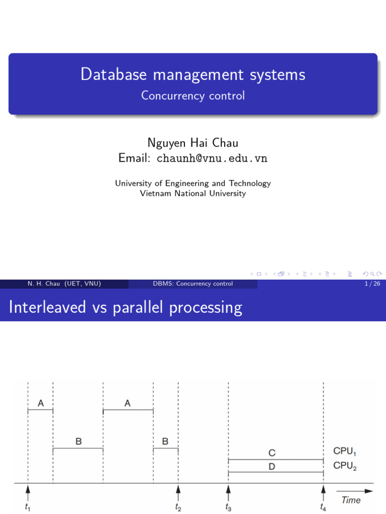 10 Concurrency | PDF | Database Transaction | Databases