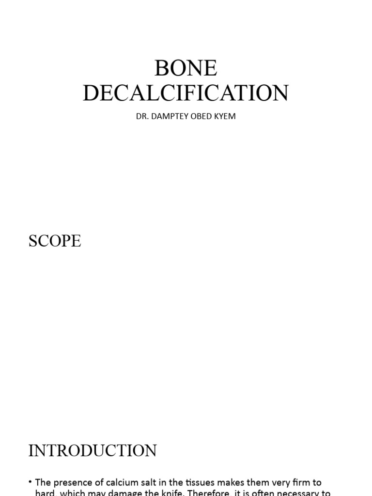 Bone Decalcification 1 | PDF | Ethylenediaminetetraacetic Acid | Acid