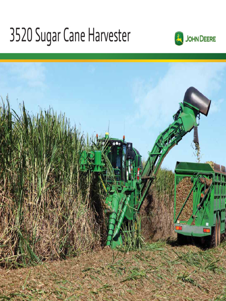 Sugar Cane Harvester 3520 Brochure | PDF | Elevator | Sugarcane