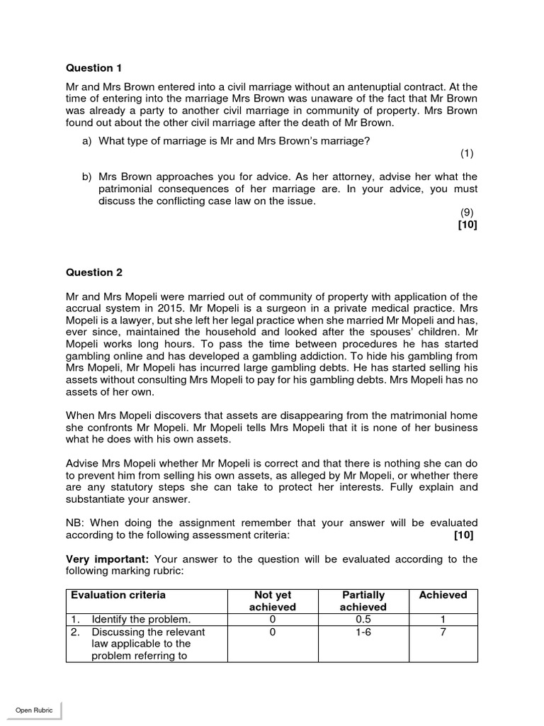 Assignment 2 Semester 2 2023 | PDF | Marriage | Justice