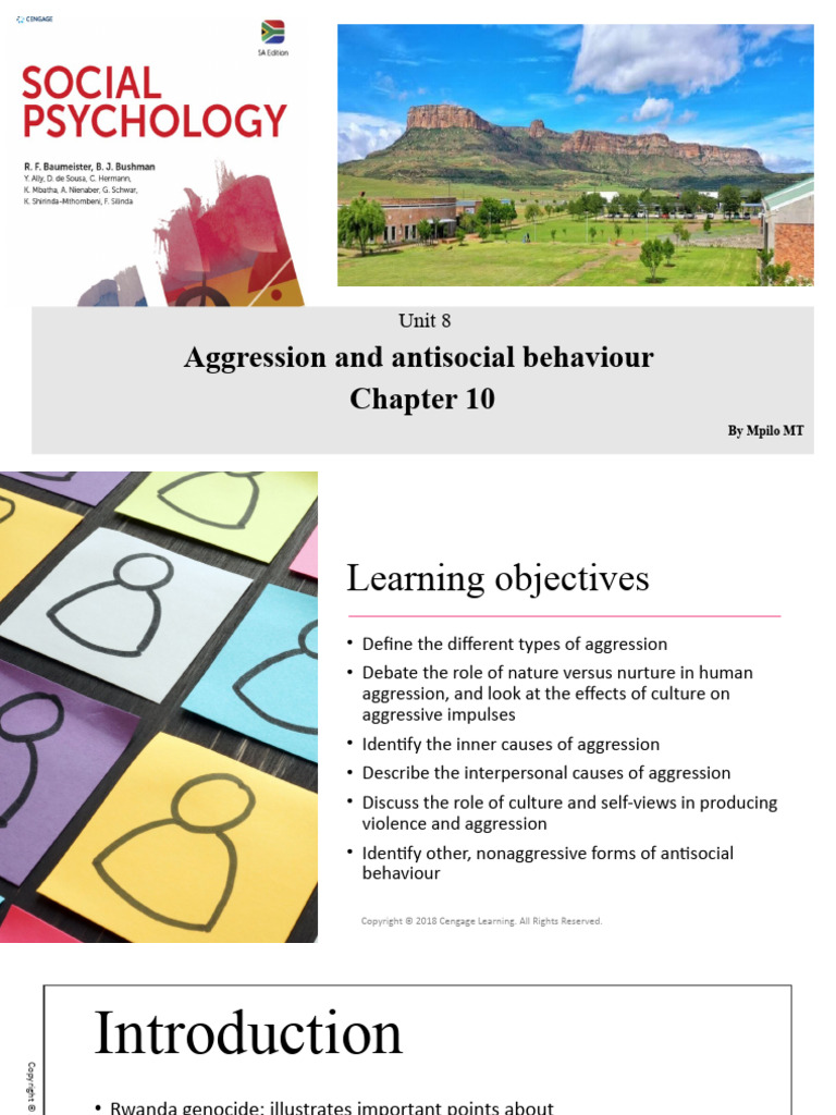 8 - PSSO - Chapter 10 - Unit 8 - 2023 | PDF | Aggression | Instinct