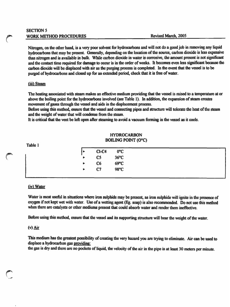 Hydrocarbon Purging Methods Guide | PDF | Water | Steam