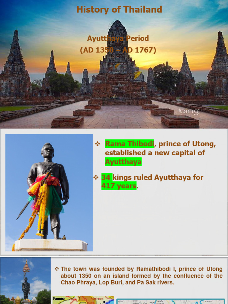 (3) Ayutthaya Period(History of Thailand)_PPT | PDF