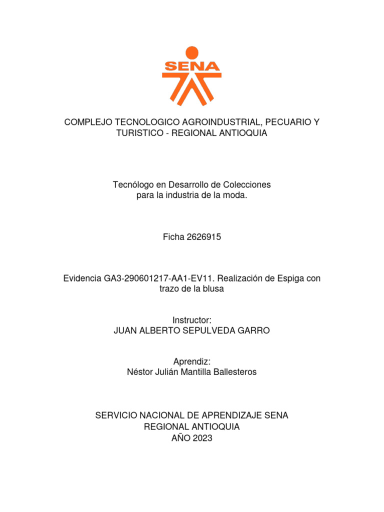 GA3-290601217-AA1-EV11. Realización de Espiga Con Trazo de La Blusa | PDF