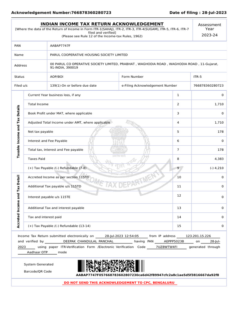 Itr V | Download Free PDF | Government Finances | Economies