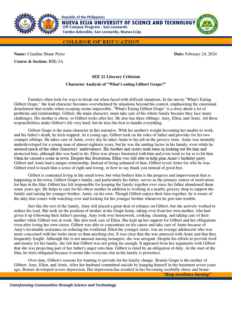 See 21-Character Analyis | PDF | Social Psychology | Psychology