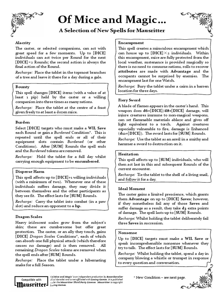 Of Mice and Magic | PDF