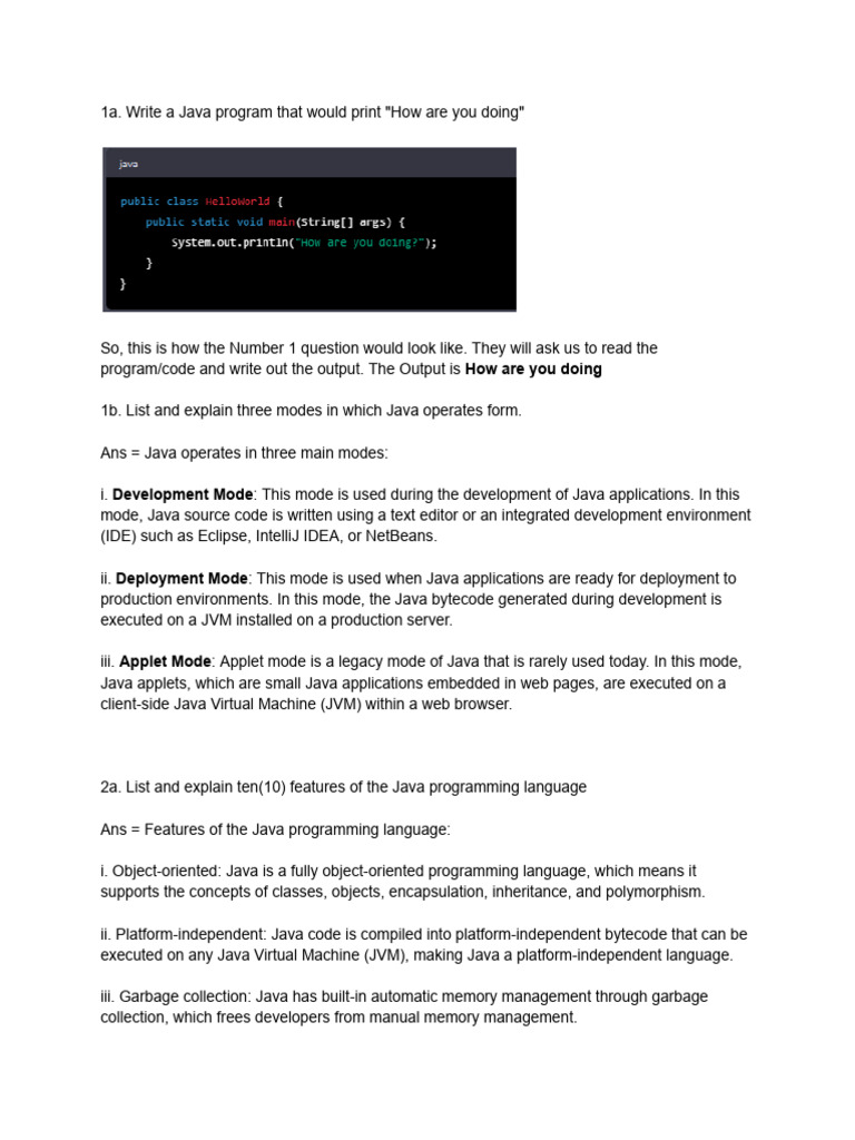 Com 211 Programming Language Using Java Ii Pdf Inheritance Object Oriented Programming