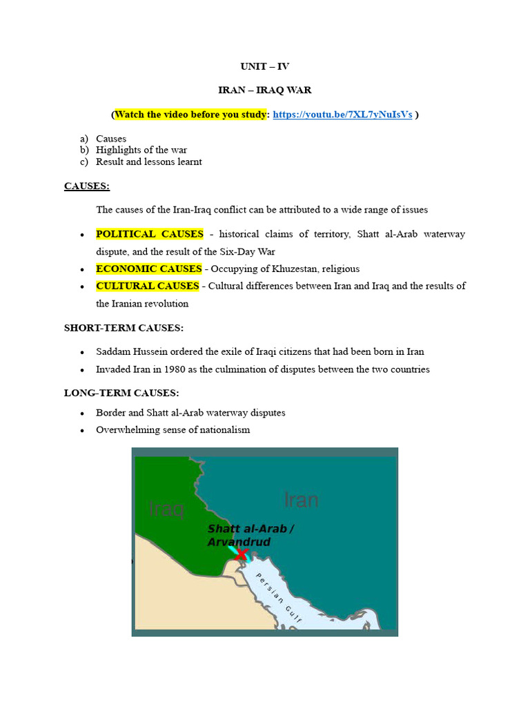 WCP Unit 4 | PDF | Ba'athist Iraq | Saddam Hussein