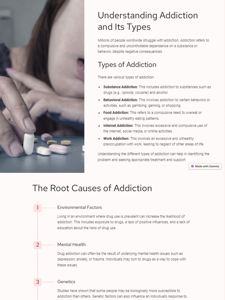 Understanding Addiction and Its Types Compressed | PDF | Substance Abuse | Drug Rehabilitation