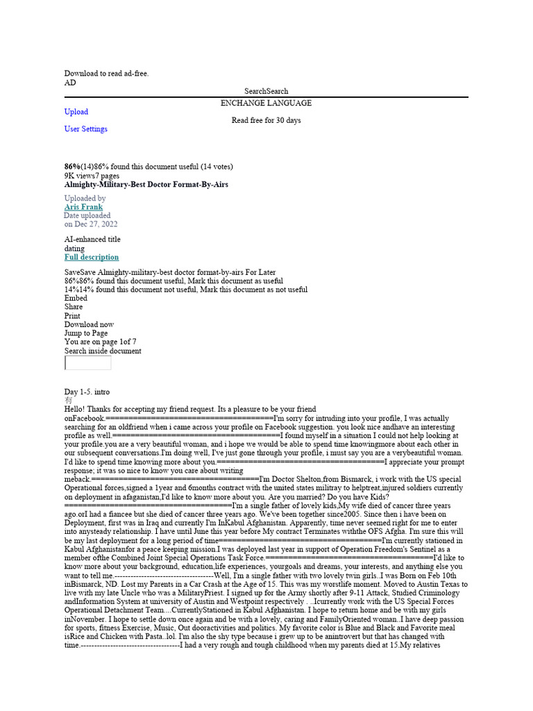 Dating Format | PDF | Scribd