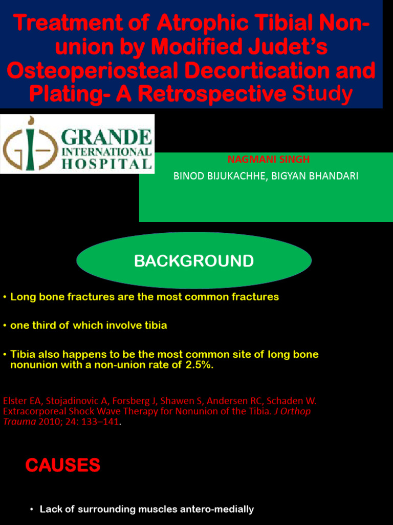 Modified Judet's Technique for Tibial Nonunion | PDF | Clinical ...