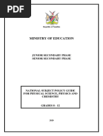 Physical Science Grade 8 Approved Syllabus | PDF | Atoms | Chemical Bond