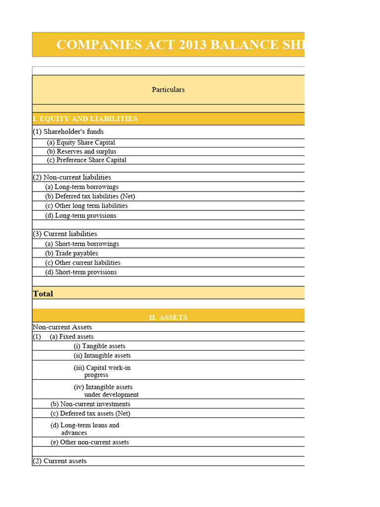 Balance_Sheet_Format_ | PDF | Equity (Finance) | Balance Sheet Balance_Sheet_Format_ | PDF | Equity (Finance) | Balance Sheet