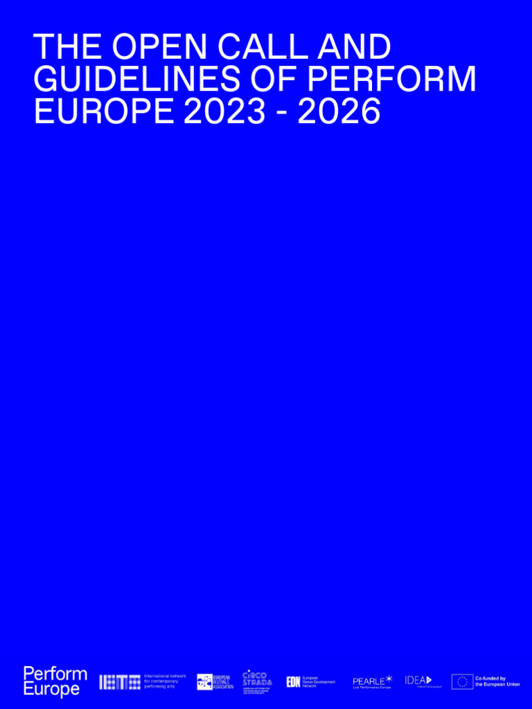 Perform Europe Open Call and Guidelines | PDF | European Union ...