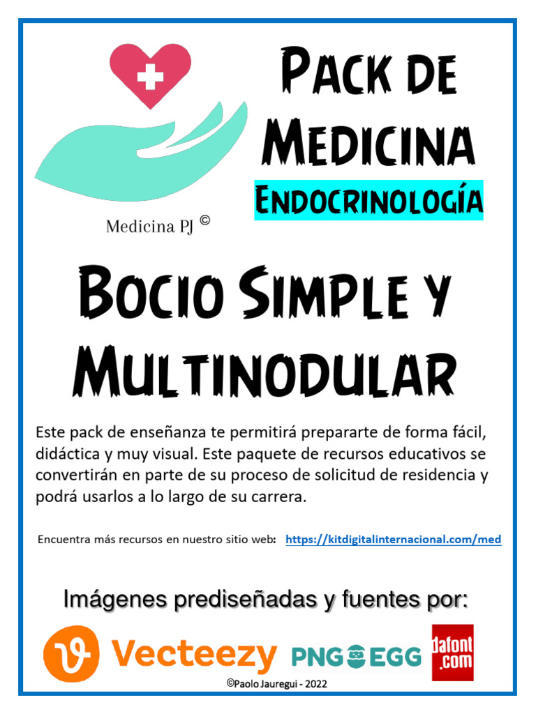 Bocio Simple y Multinodular: Endocrinología | PDF | Tiroides ...