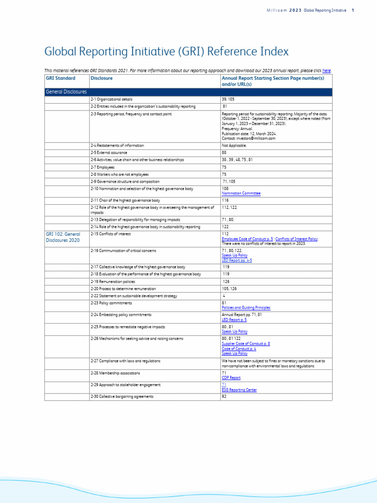 gri-index-2023 | PDF | Economy And The Environment | Economies