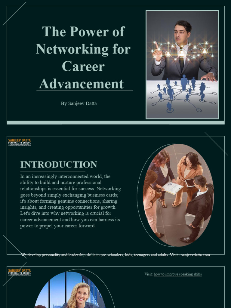 Power of Networking For Career Advancement | PDF | Adolescence | Leadership