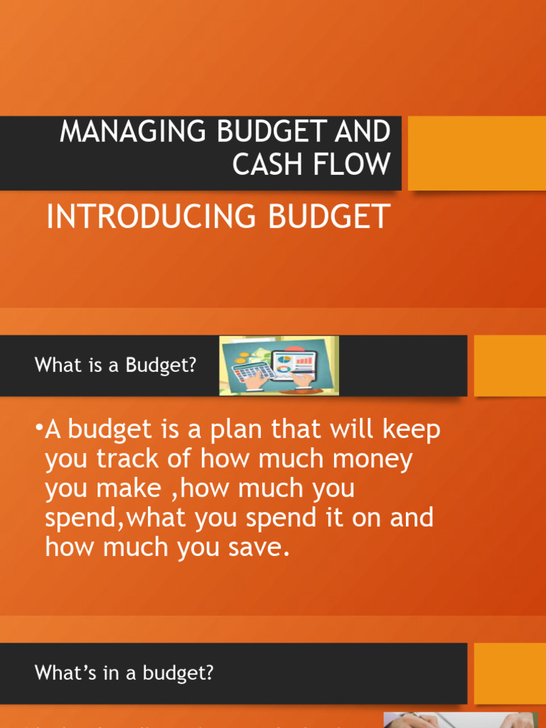 Managing Budget And Cash Flow Ed 240 1 Pdf