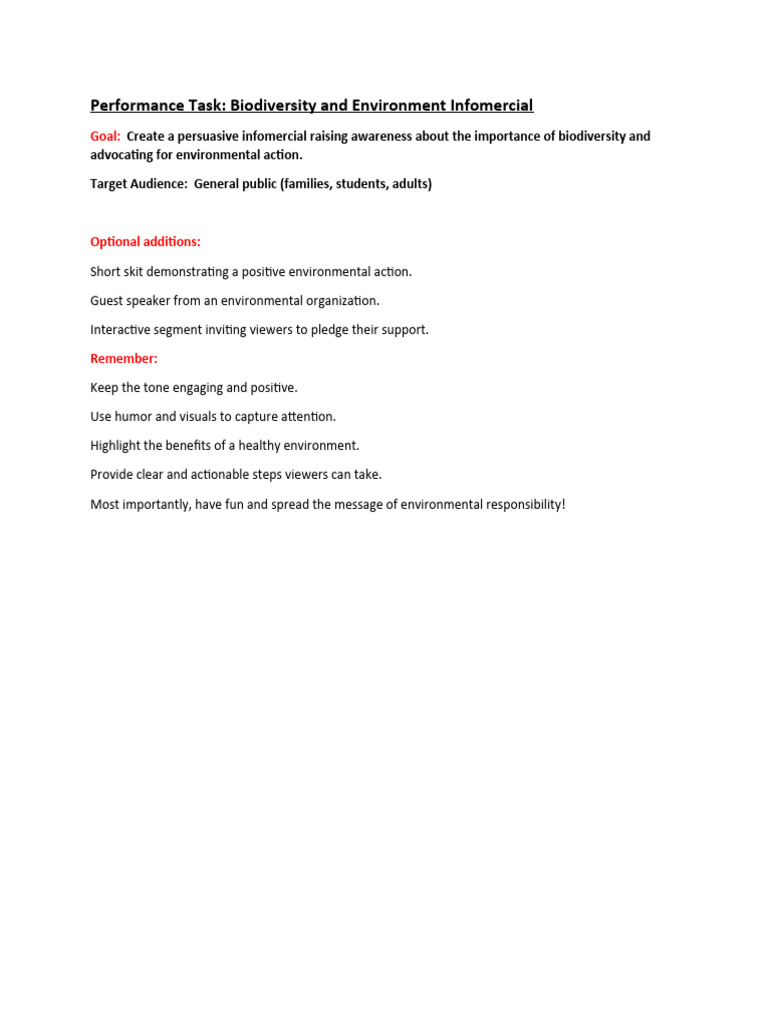 Performance-Task | PDF | Cognition | Human Communication